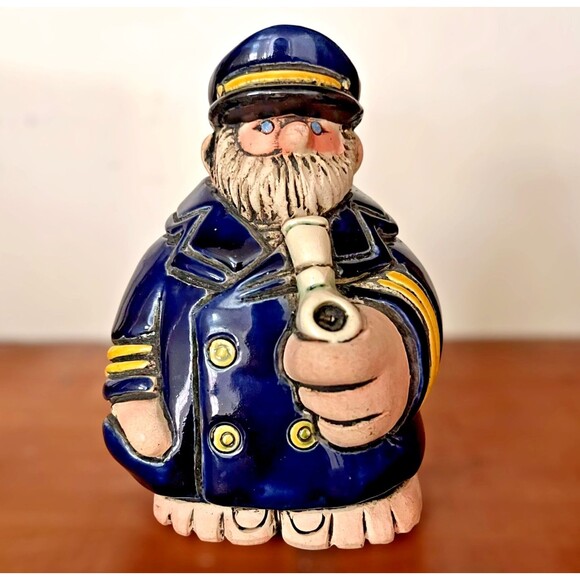 Launa Pottery | Accents | Vintage Launa Art Pottery Big Foot Navy Sea ...